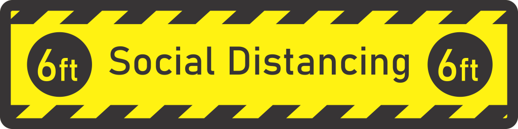 Social Distancing Floor Mark Industry Visuals