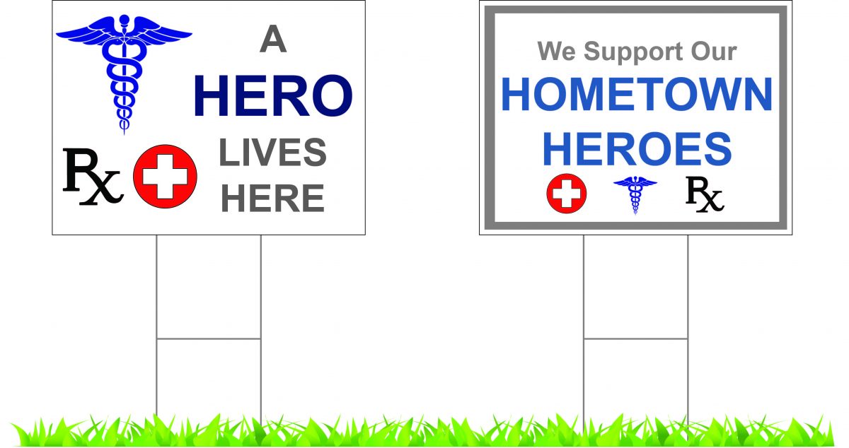 Hero Yard Sign Double Sided – Industry Visuals
